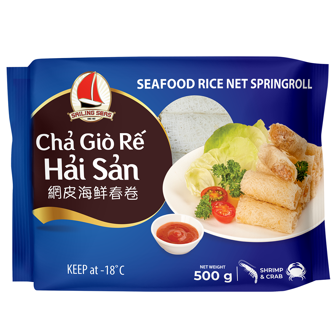 Sailing Seas Seafood Rice Net Springroll – Chen Foods